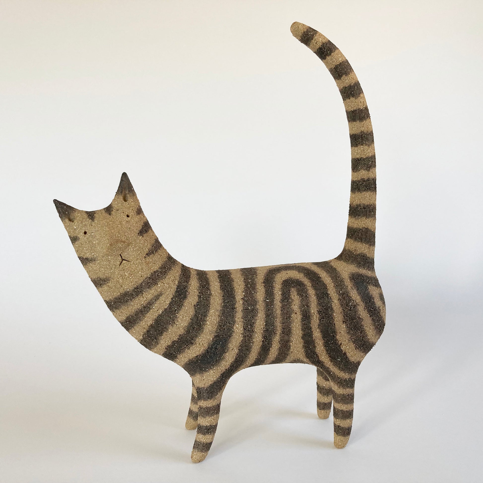 Russell Wilson: Ceramic Tabby Cat – Yorkshire Sculpture Park Online Shop